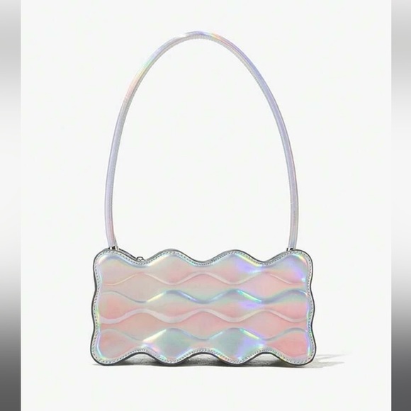 Bags | Iridescent Wavy Handbag | Poshmark